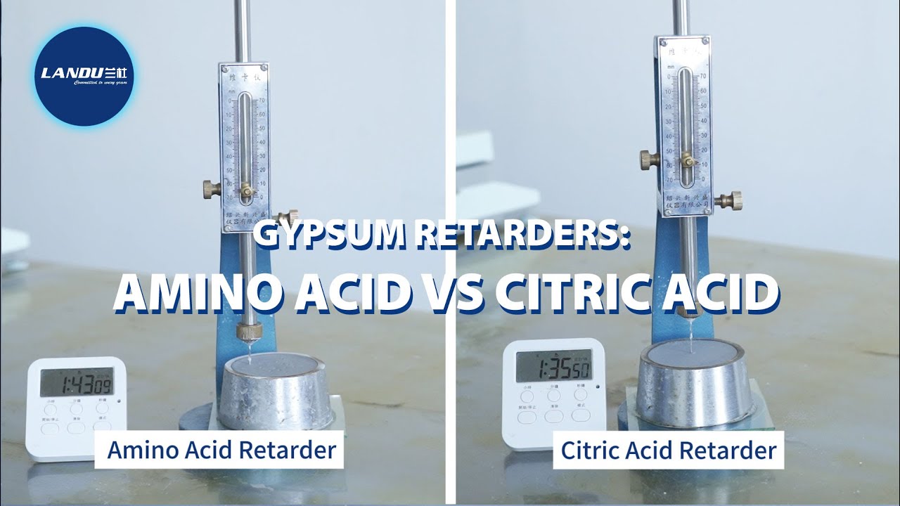 Gypsum Retarders: Amino Acid vs Citric Acid - YouTube