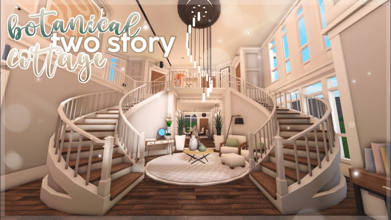 Bloxburg | Botanical Two-Story Spring Family Cottage | Roblox | House ...