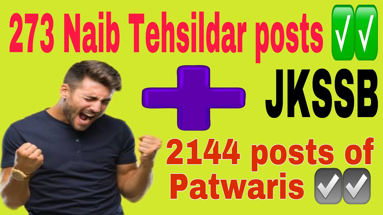 Naib Tehsildar Post In Jammu and Kashmir | 273 vacant post of Naib ...