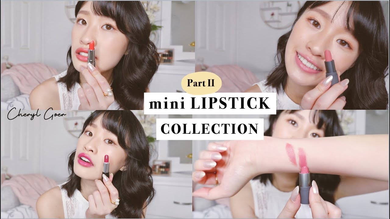 Mini Lipstick Collection Swatch & Try-On | GIVENCHY, BITE BEAUTY + More ...