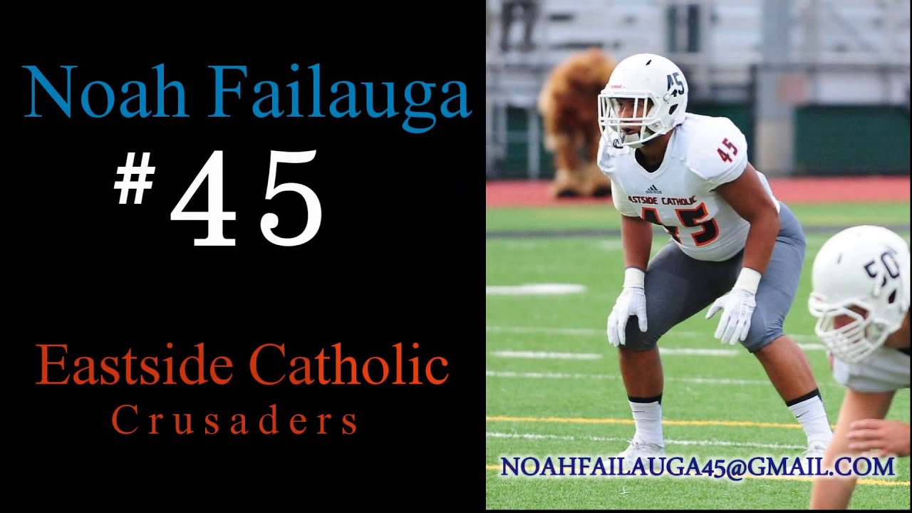 Noah Failauga 3 Game Highlights. Eastside Catholic Crusaders - YouTube