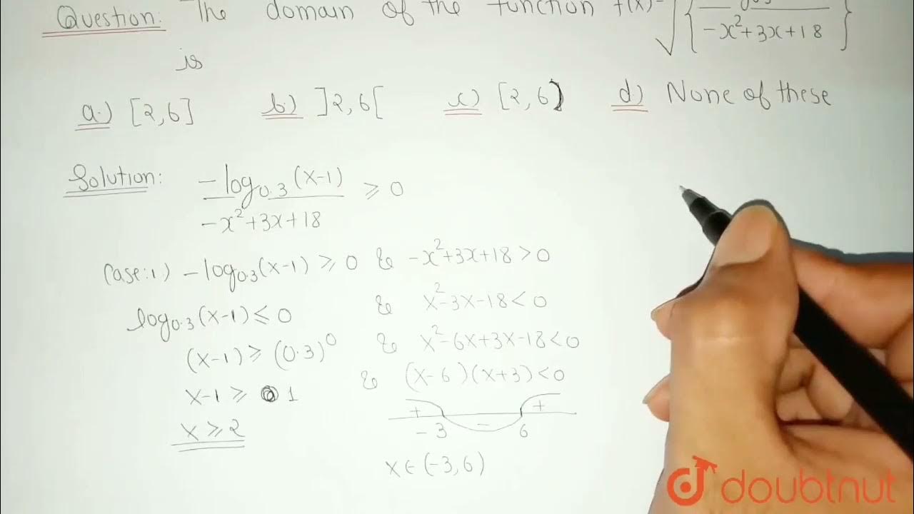 the-domain-of-the-function-r-nf-x-sqrt-log-0-3-x-1-x-2-3x-18