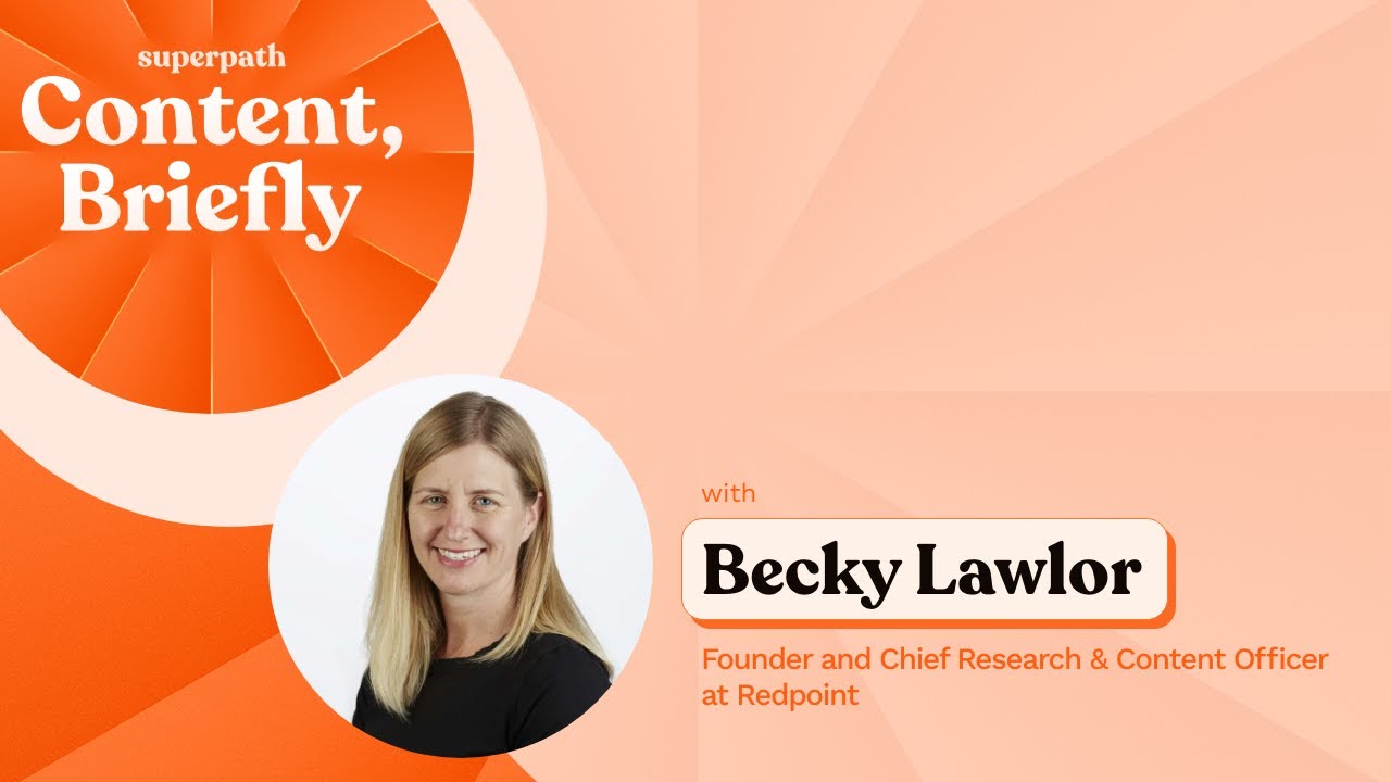 Redpoint Content: Becky Lawlor on original research done right - YouTube