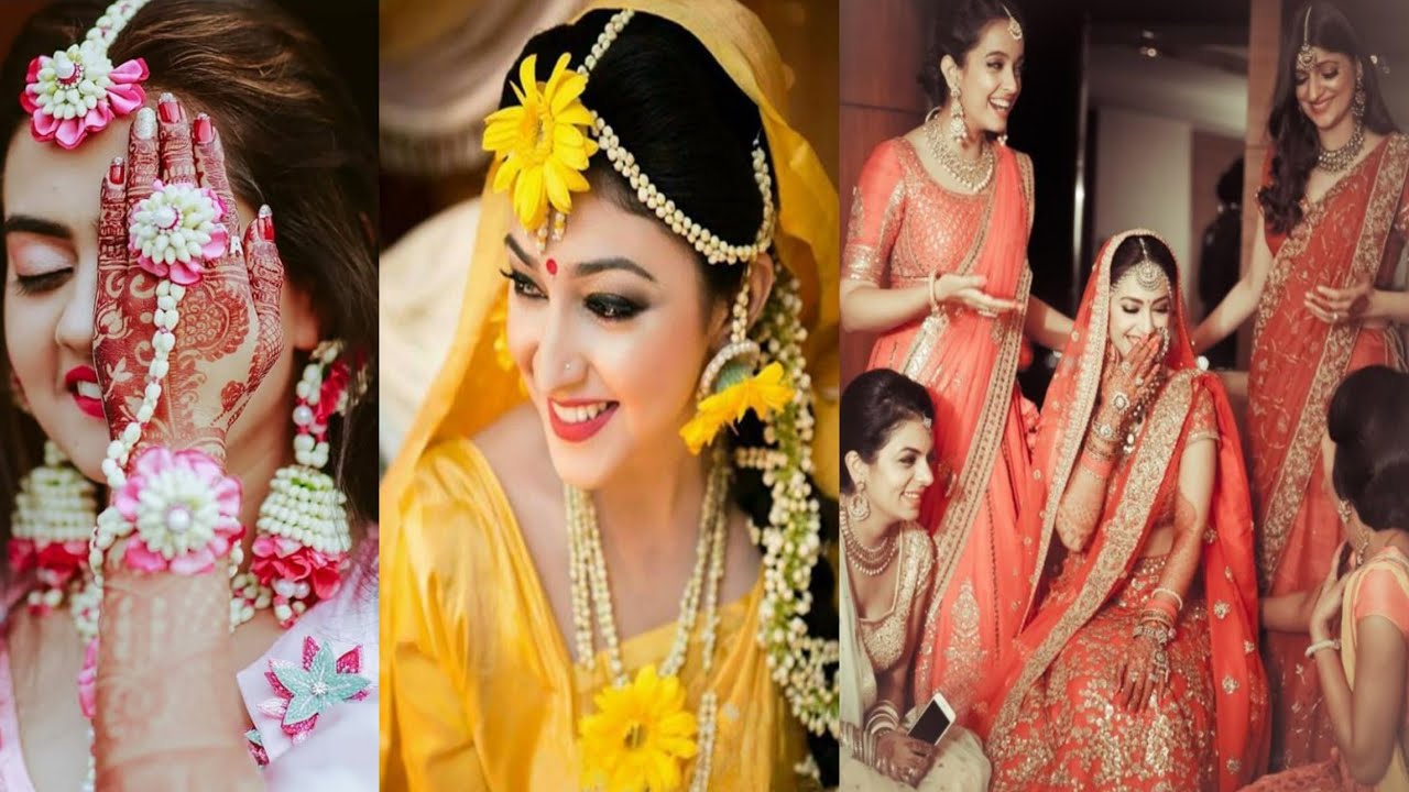 Bridal Photoshoot Poses/Mehandi/Haldi/Sangeet/Shadi Poses - YouTube
