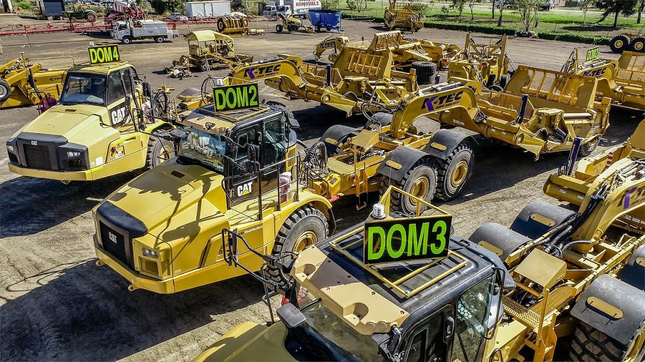 BMA Mine Spec Articulated K-Tec Scrapers - YouTube