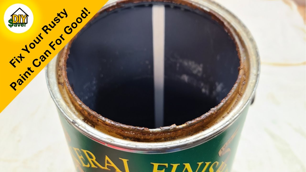 How to Fix a Rusty Paint Can Lid for Good - YouTube