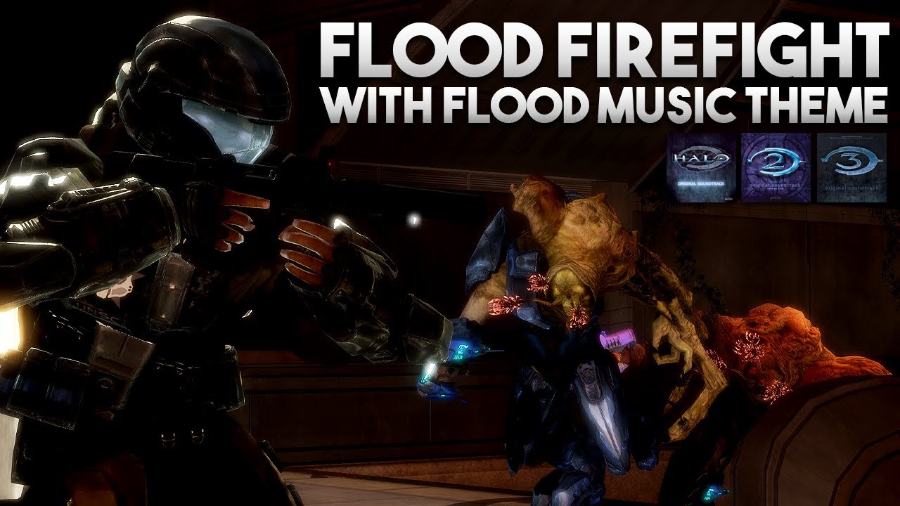 ODST FLOOD FIREFIGHT BUT with the Flood Music Theme - YouTube