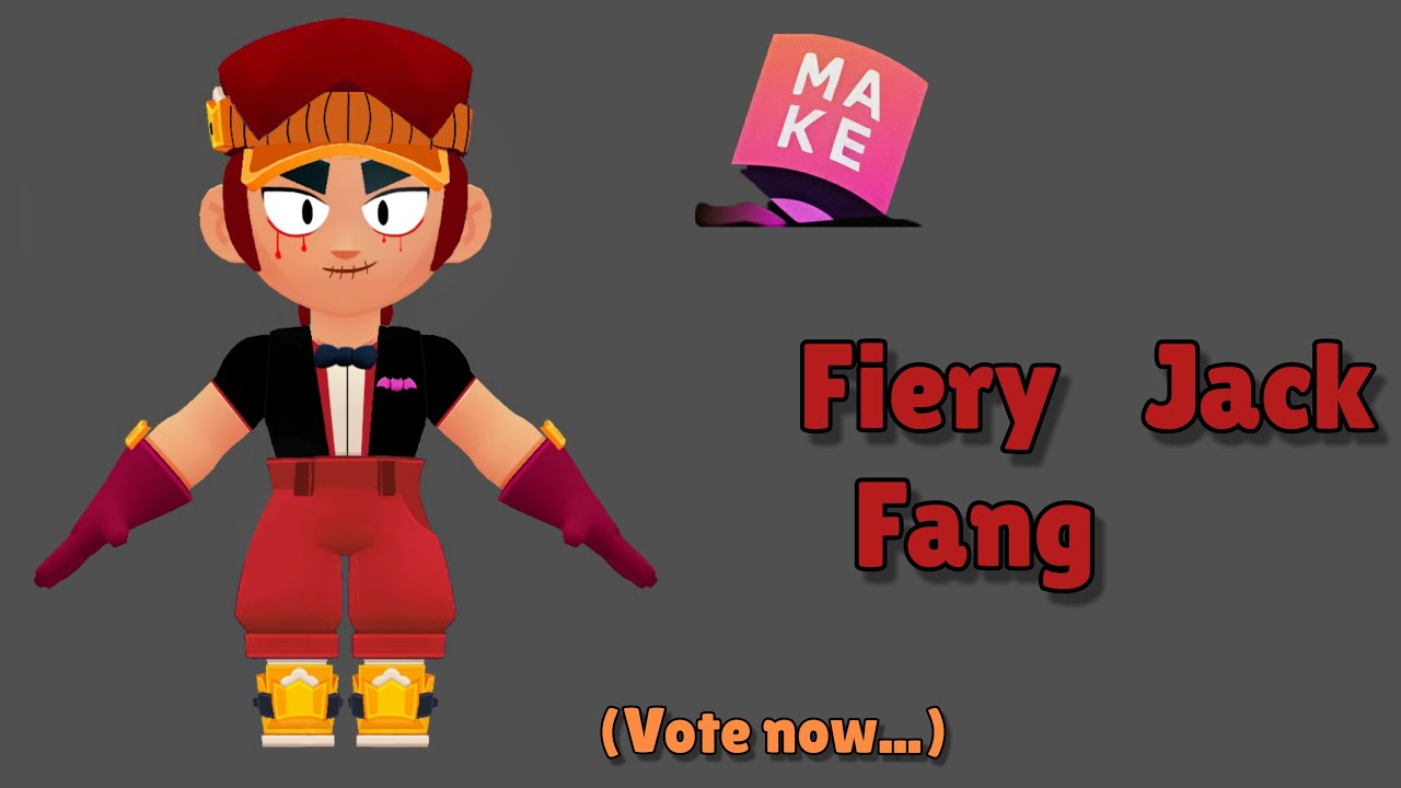 Fiery Jack Fang🔥 | SUPERCELL MAKE Skin | Brawloween theme | Vote now ...