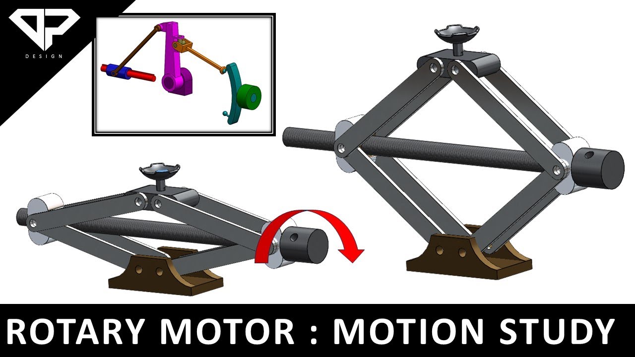 Rotary Motors : Solidworks Motion Study Tutorials | Dynamics | Assembly ...