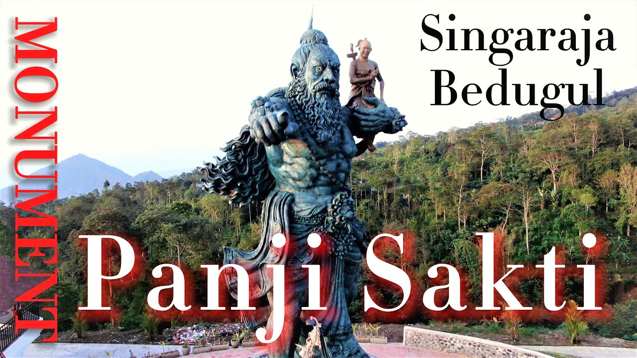 Tower Turyapada and Monumen Panji Sakti Bali Indonesia drone video 4K ...