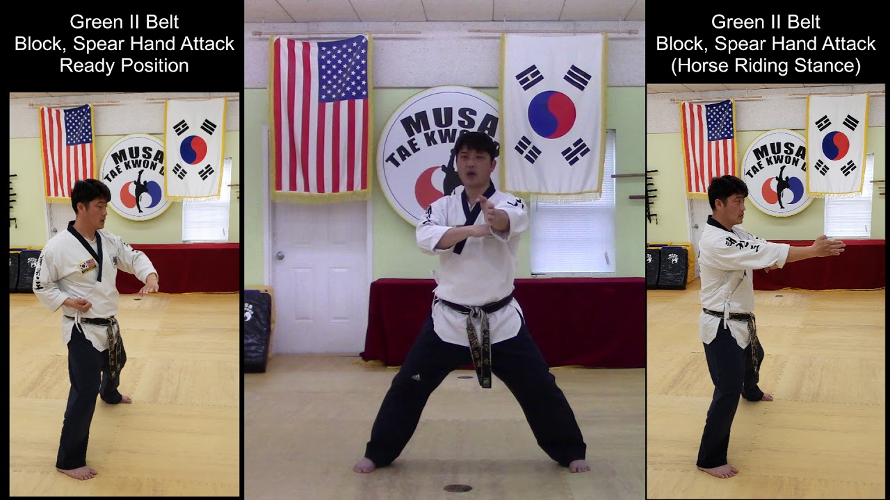 Green II Belt Blocks & Attacks - YouTube