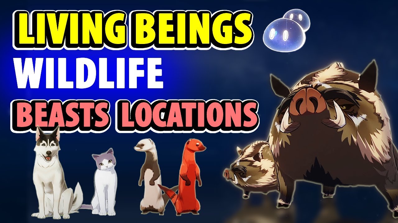 All Wildlife Beasts - Living Beings Archive | Genshin Impact Fox ...