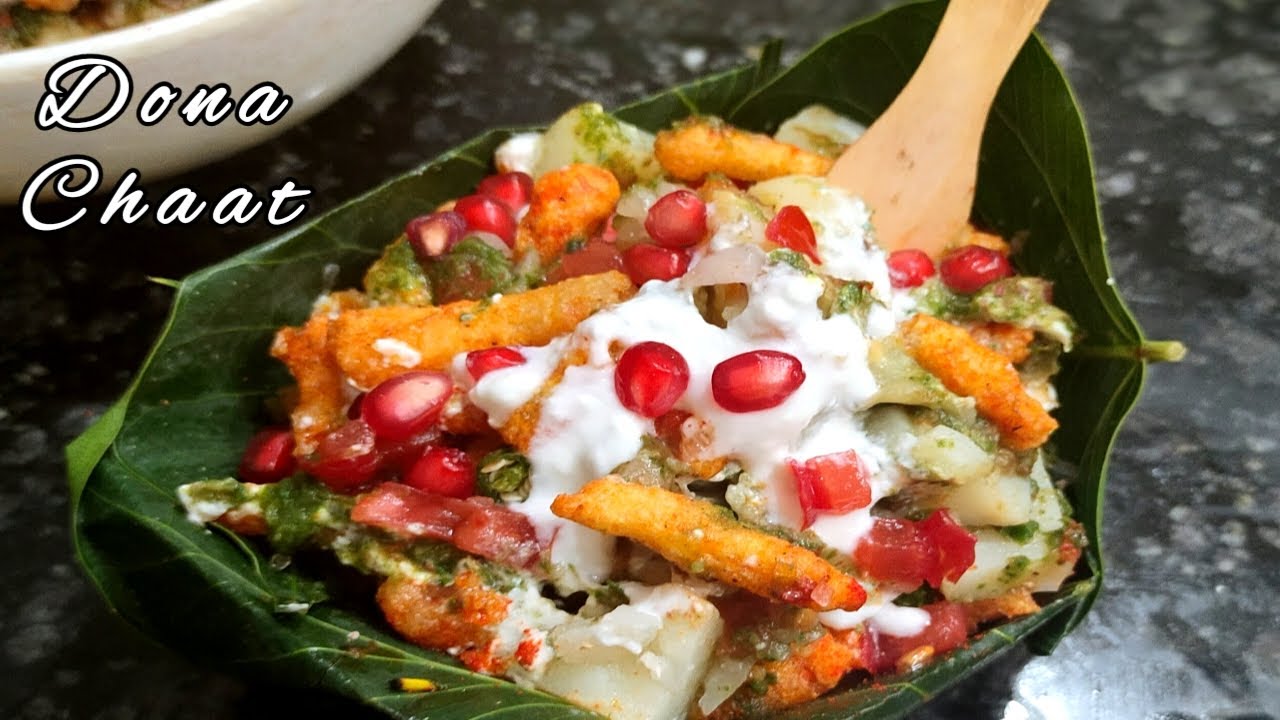 Dona Chaat/papdi, kurkure chaat/Aloo, papadi chatpata Chaat recipe ...