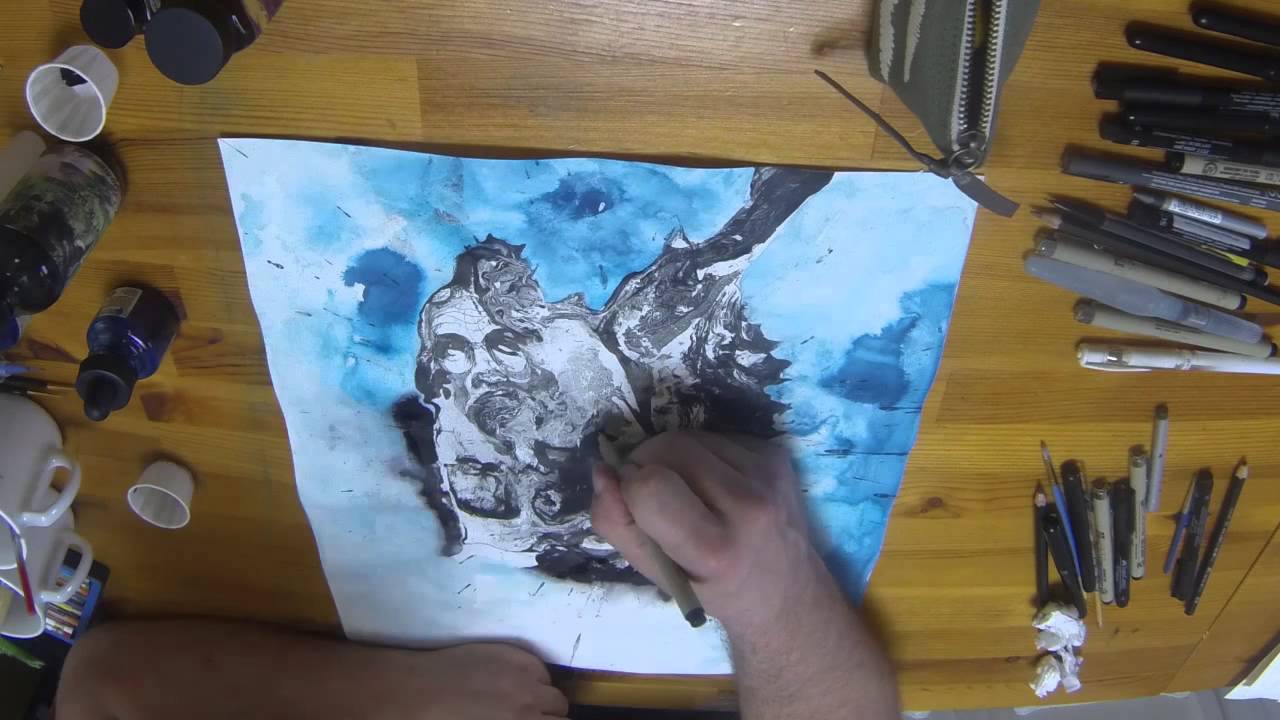 chaos abounds drawing process - YouTube