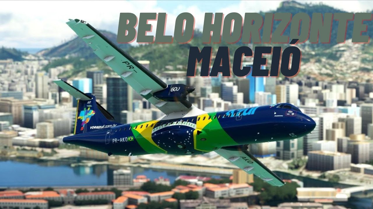 Asobo ATR 72-600 | Voo de Belo Horizonte a Maceió | Azul Linhas Aéreas ...