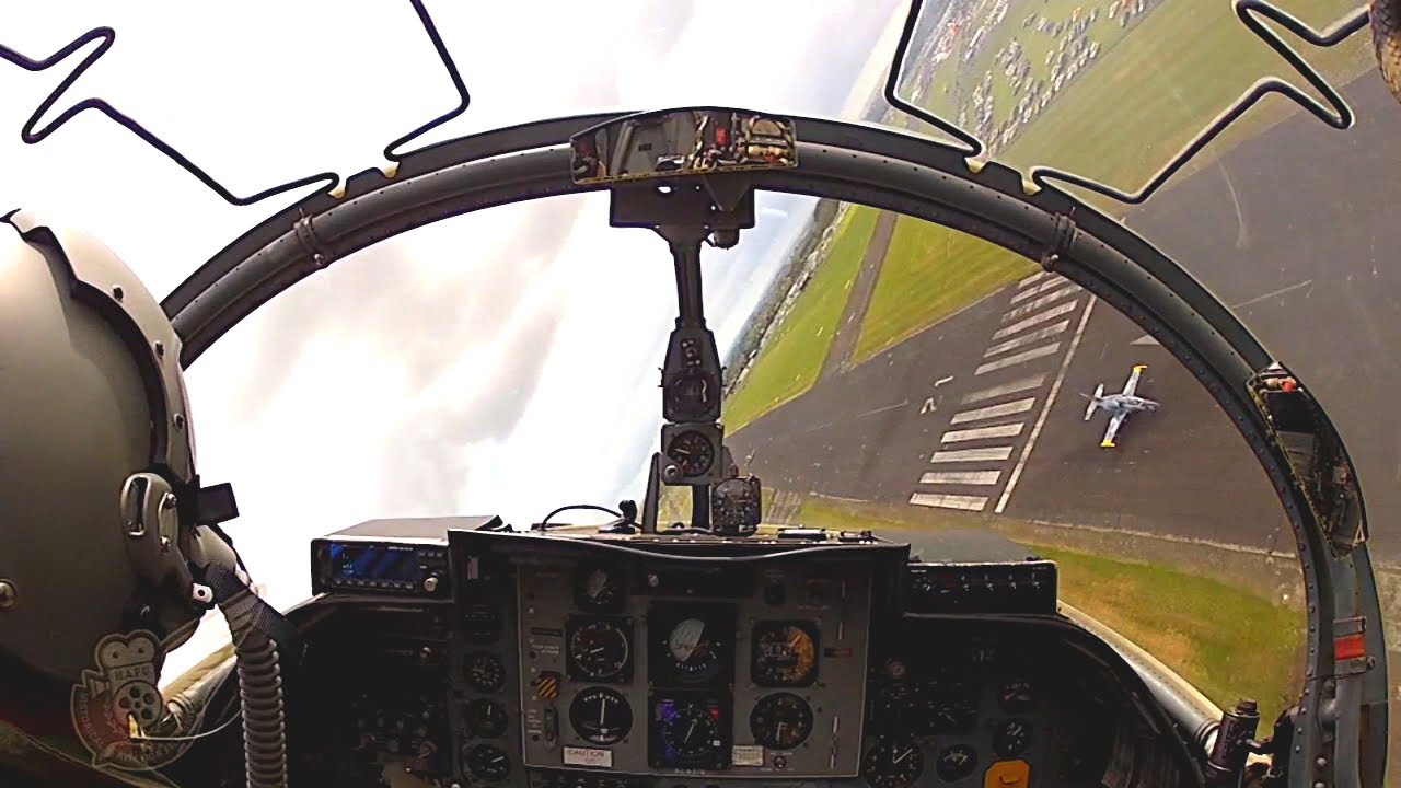 BAC Strikemaster jet fighter trainer display from cockpit - YouTube