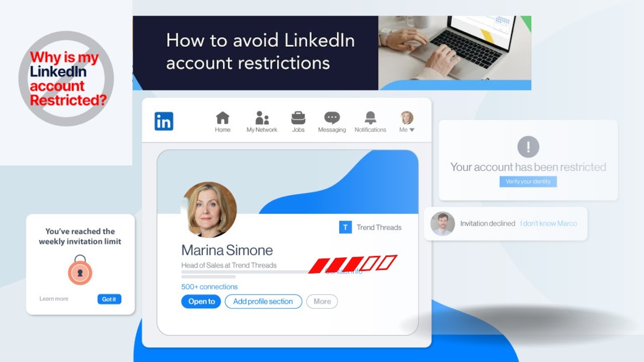 How to avoid LinkedIn account restrictions/What is LinkedIn account ...