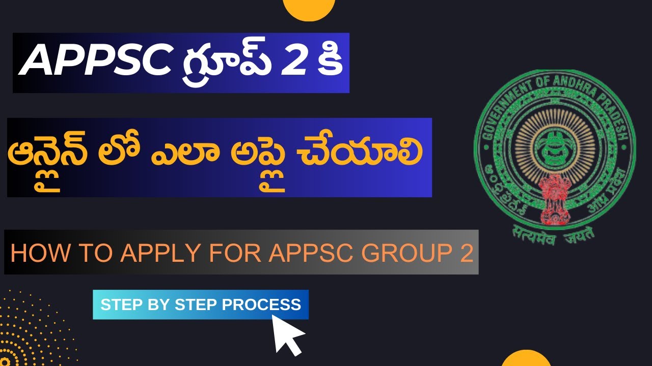 How to apply for appsc group 2 2023 - YouTube