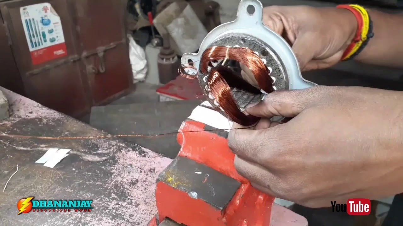 24 SLOT 2800 RPM, highspeed mini cooler motor, full rewinding tutorial ...