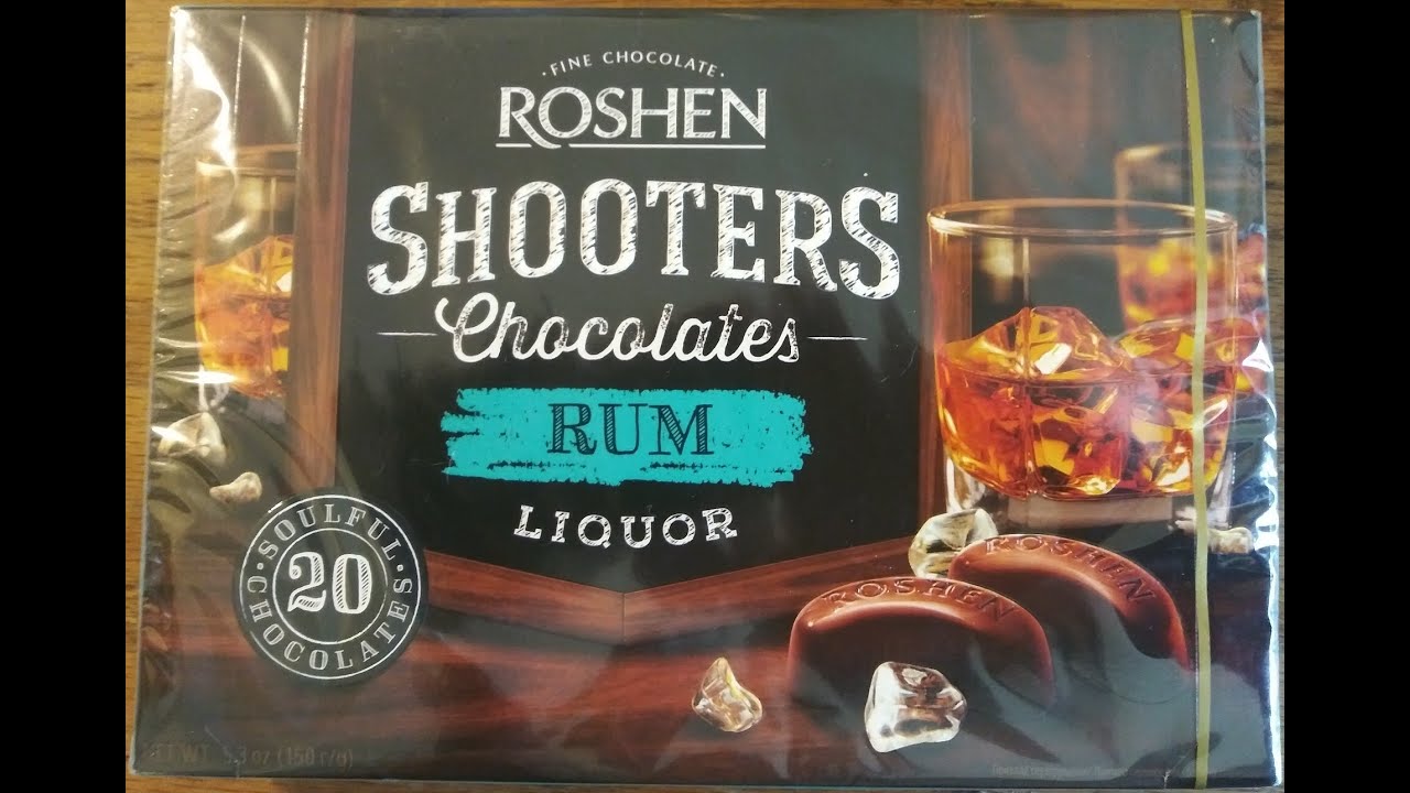 Roshen Shooters Rum Liquor Chocolates Review - YouTube