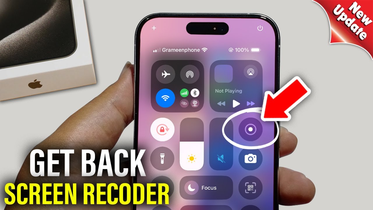 How to put screen Recording on iphone | Fix screen Recording Option ...