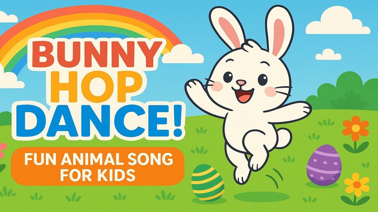 🐰 Bunny Hop Dance Song for Kids | Fun Animal Dance & Movement Song ...