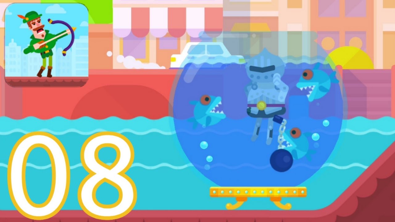 Bowmasters Gameplay Walkthrough Part - 08 Ron "Gambler" Etienne - YouTube