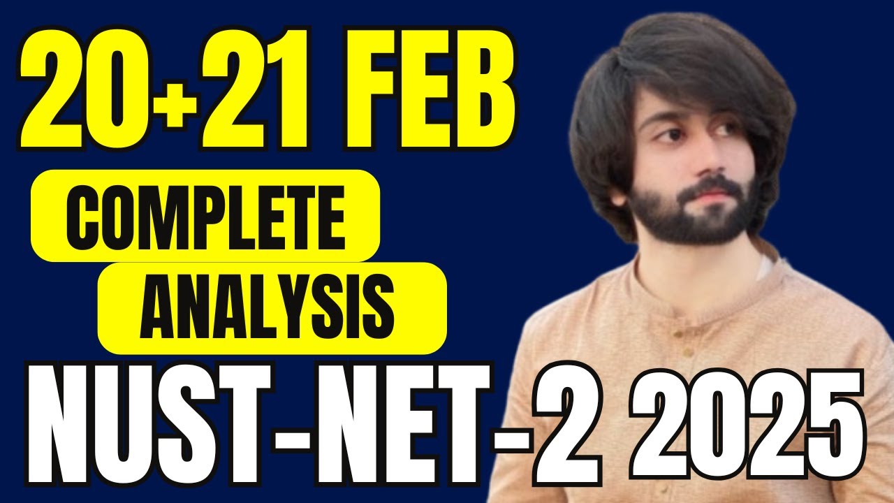 NUST NET 2 Paper MCQs I NUST NET Tests Complete Analysis I NUST Entry ...