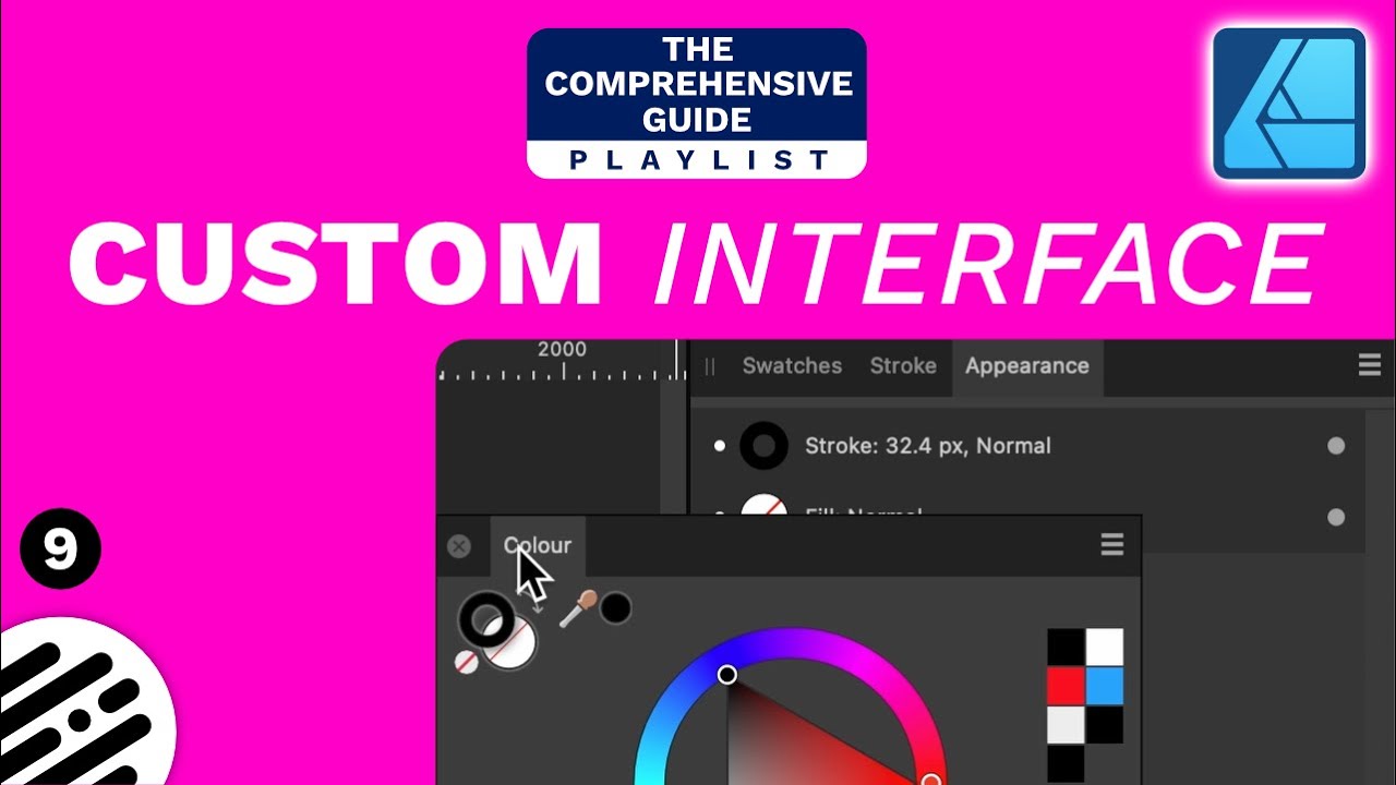 Affinity Designer Tutorial: Custom Interface - YouTube
