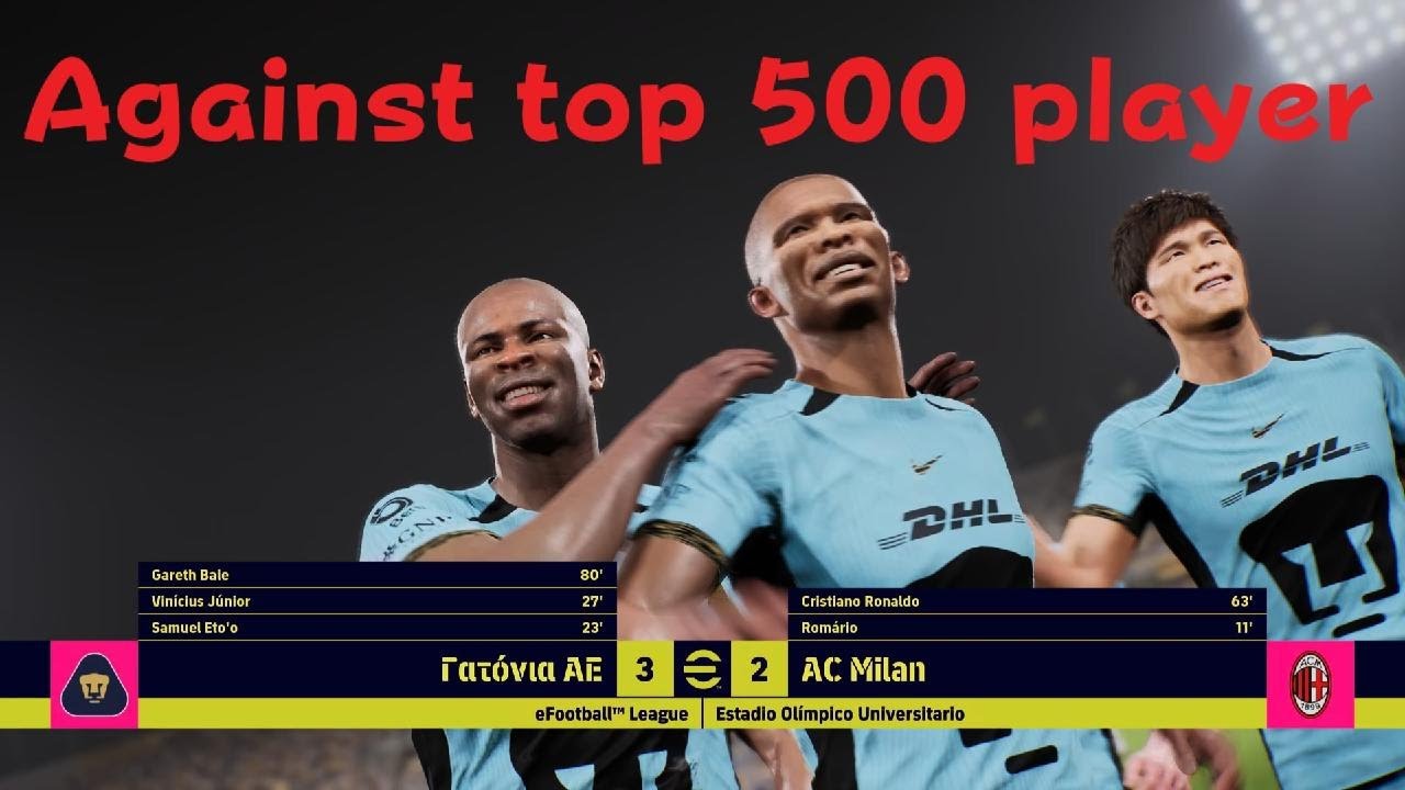 Playing against a top 500 player eFootball 2025 - YouTube