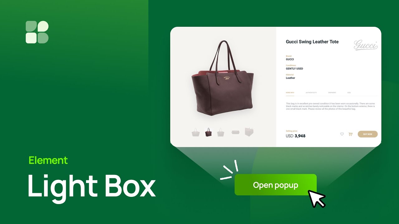 Light Box Element - XO Builder - YouTube