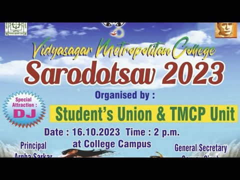 saradotsav 2023 | vidyasagar metropolitan college | student's union ...