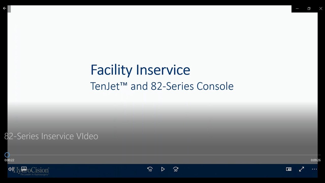 HydroCision 82-Series Console Inservice - YouTube