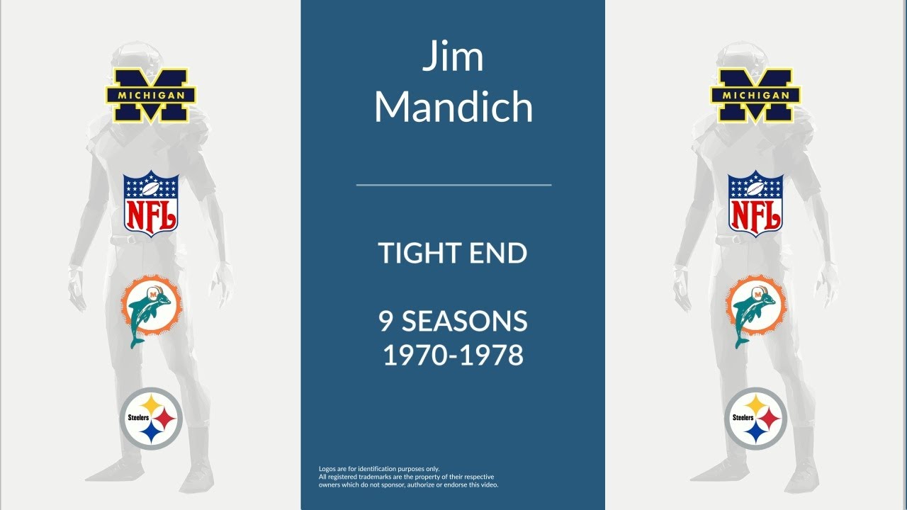 Jim Mandich: Football Tight End - YouTube