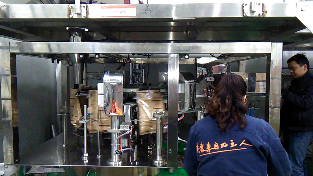 AUTOMATIC PET FOOD BAG FILLING PACKING SEALING MACHINE - YouTube