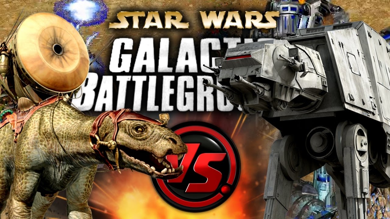 FAMBAAS VS AT-ATs en STAR WARS: GALACTIC BATTLEGROUNDS - YouTube