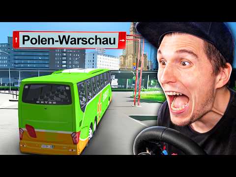Chaosfahrt in die POLNISCHE Hauptstadt | Fernbus Simulator