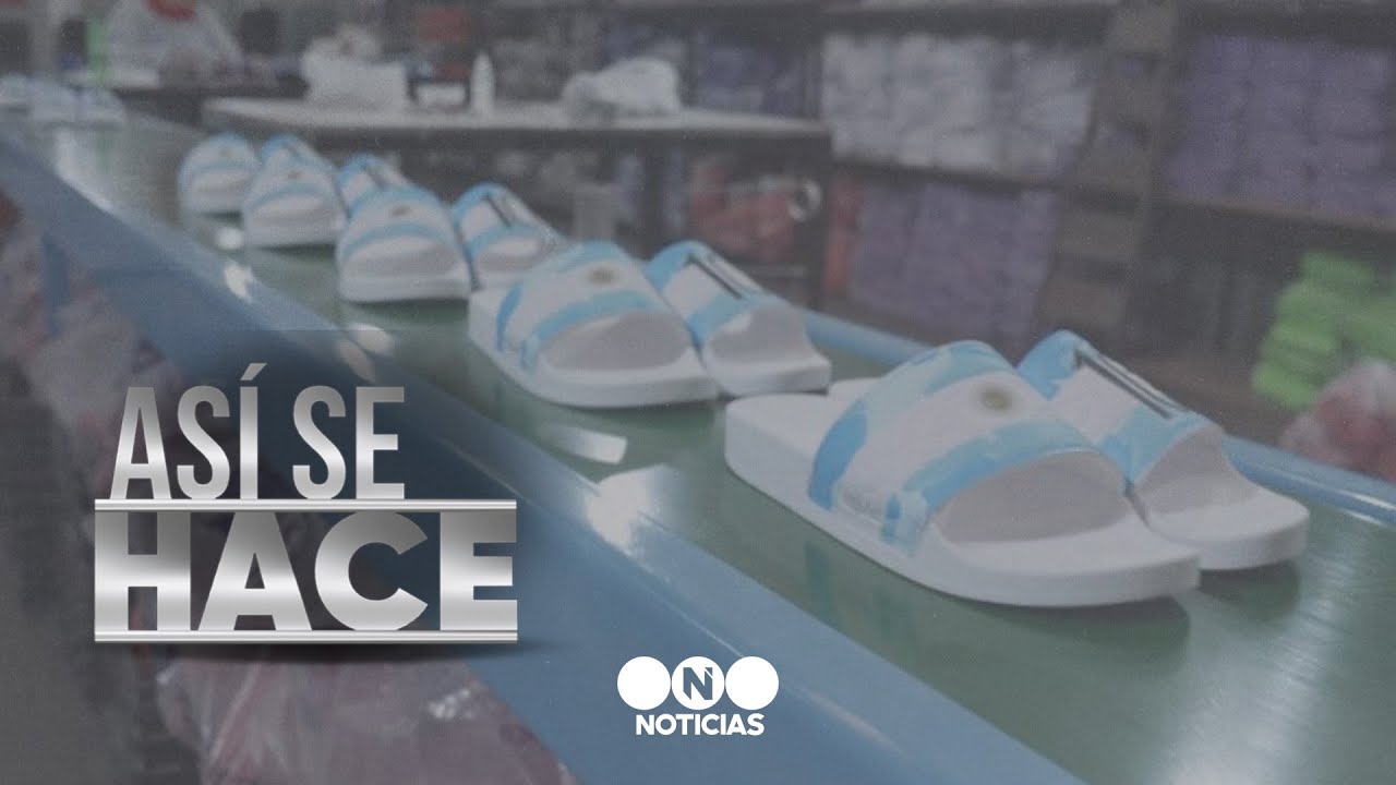 ASÍ SE HACE: CHINELAS DEPORTIVAS - Telefe Noticias - YouTube