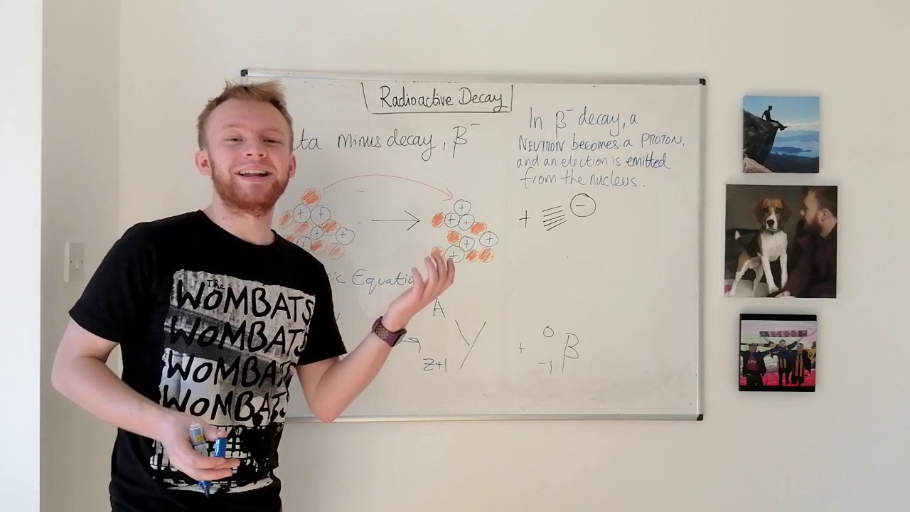 Beta Minus Decay Equations - GCSE Physics - YouTube