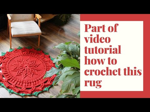 Part of video tutorial how to crochet this rug