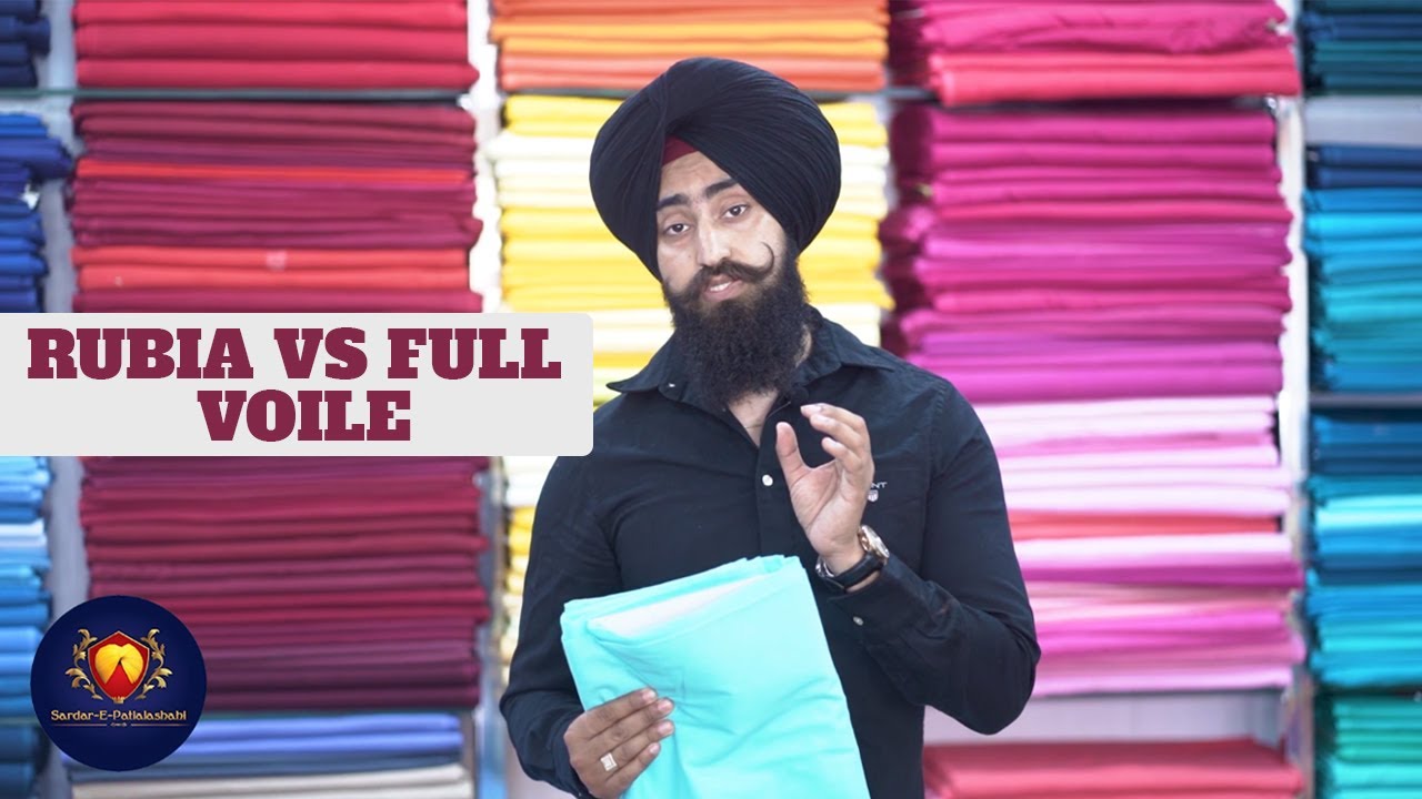 Rubia VS Full Voile - Types of Turban Finding Best type of Turban - YouTube