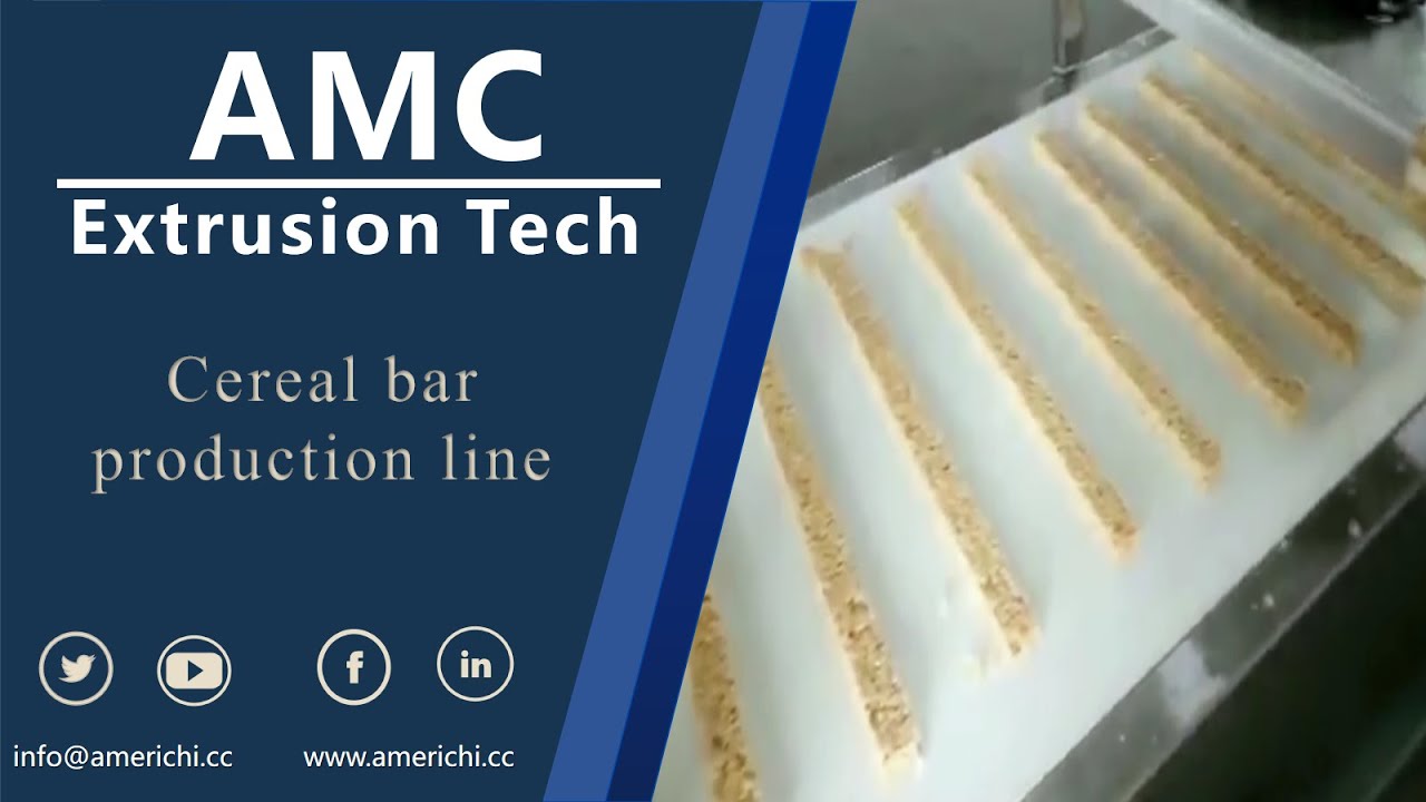 Cereal bar production line,Snack Bar machine,Energy Bar - YouTube