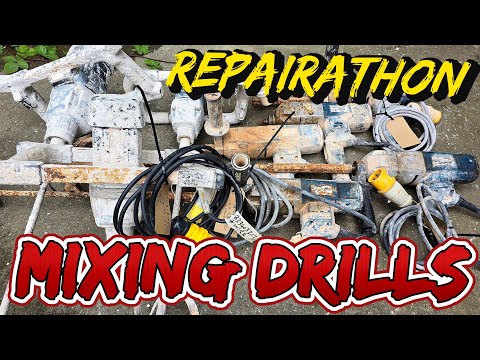 Old and dirty mixing drill repairathon. How to fix Bosch and Refina mixers.