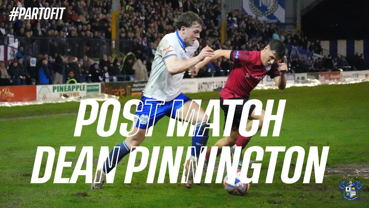 DEAN PINNINGTON “IT'S AN UNBELIEVABLE FEELING” | Post Match Interview ...