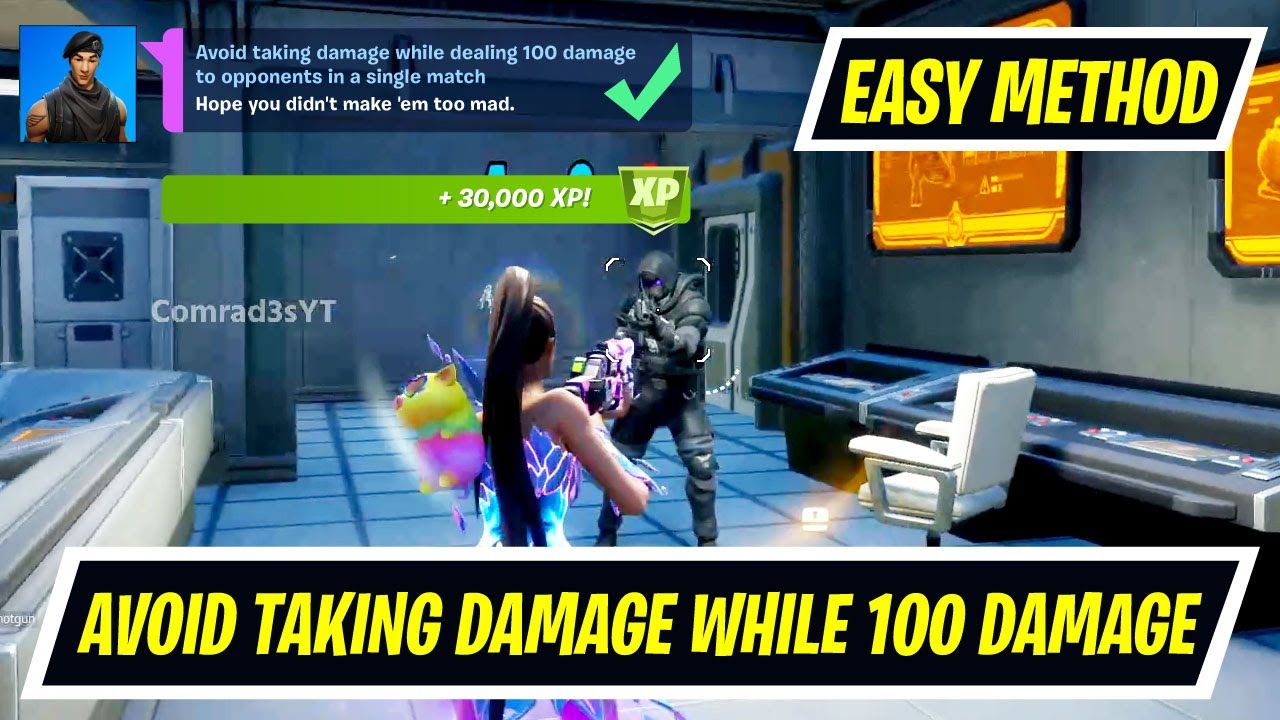 Avoid taking damage while dealing 100 damage to opponents in a single ...