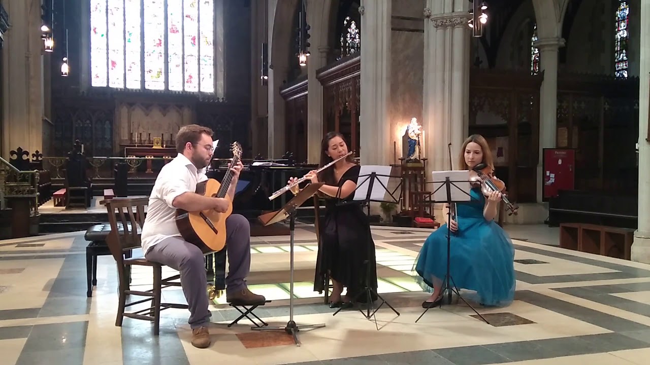 Faure: Pavane Op.50 for Flute, Violin and Guitar - YouTube