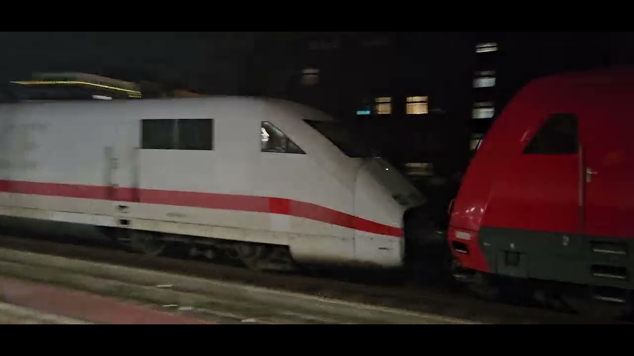 2 101 ziehen ein ice 2 durch Köln hansaring leider kam eine s bahn ...