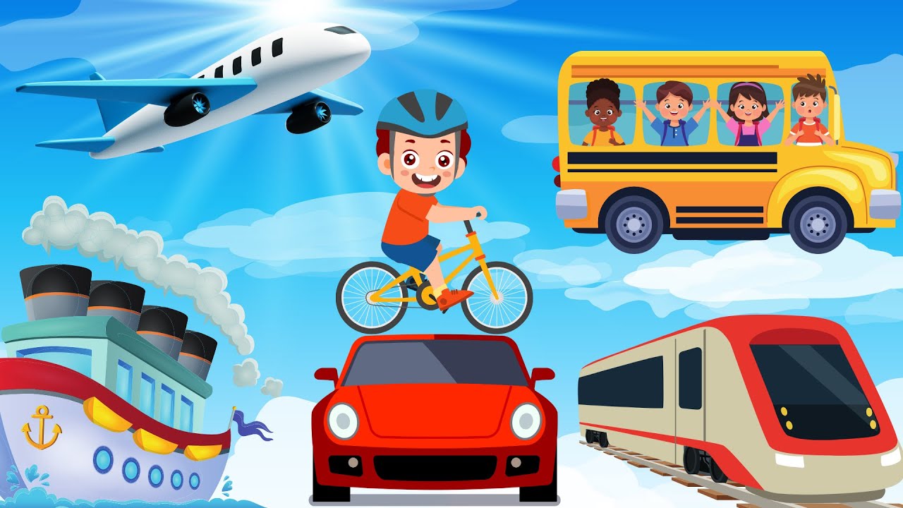 Les Moyens de Transport en Français | Chanson pour Enfants | Apprendre ...