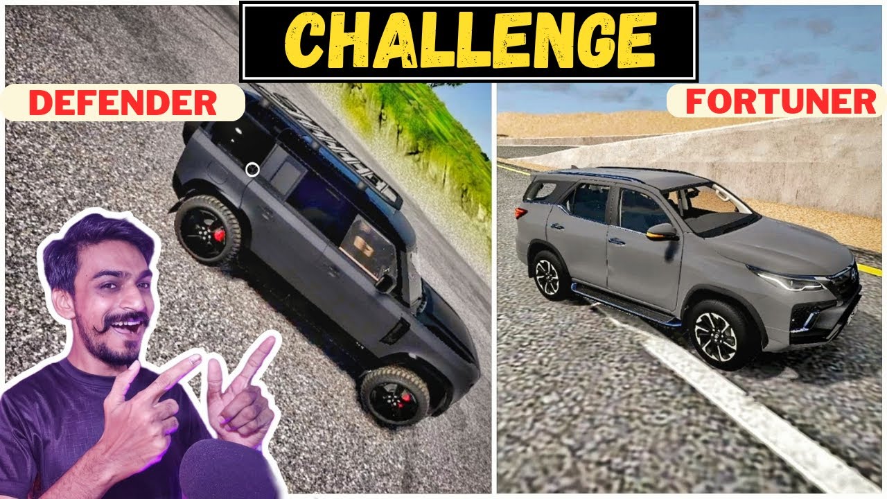 BeamNG DriveToyota Fortuner vs Land Rover Defender Extreme Crash ...