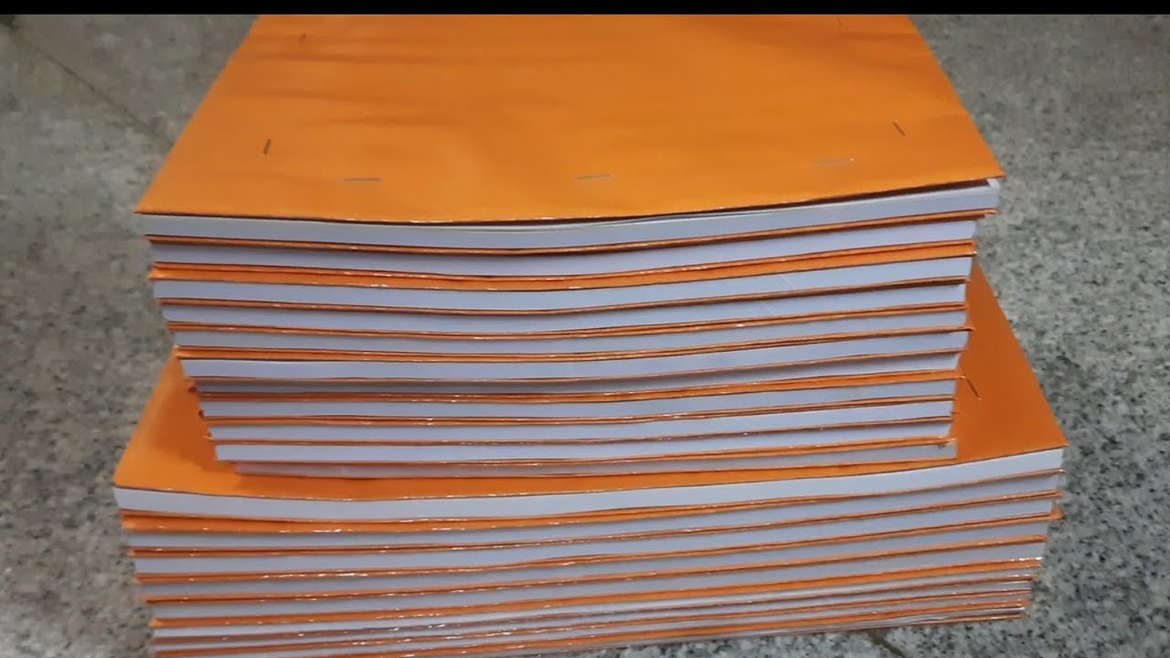 Easy tips to wrap note books with brown sheet | எளிய முறையில் நோட்புக் ...